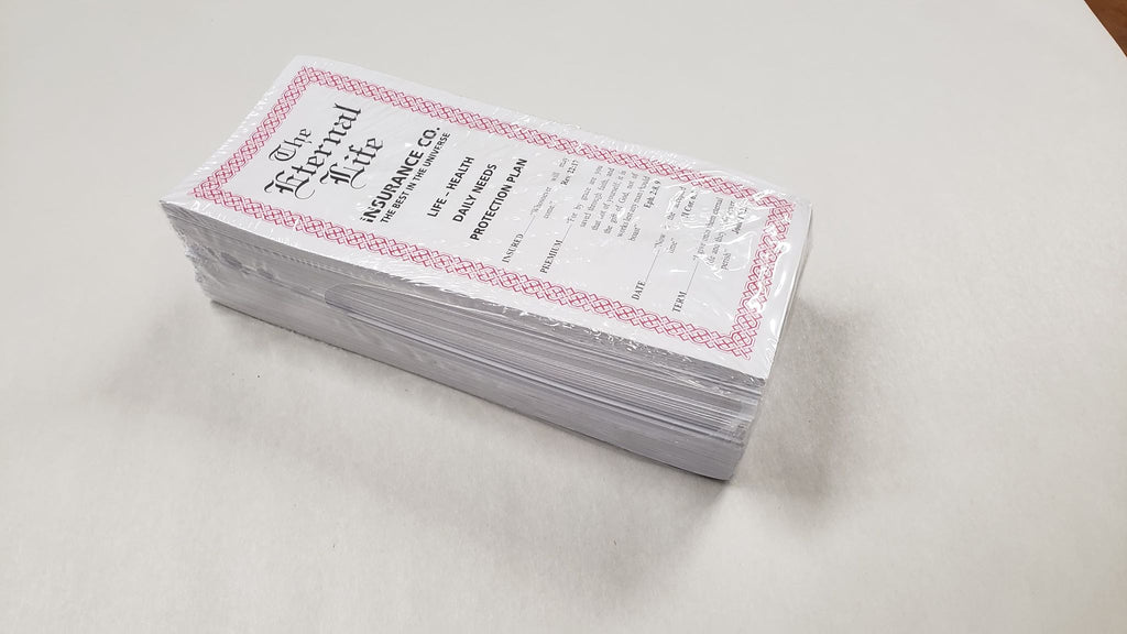 Eternal Life Insurance Policy (100 Copies Per Pack) – Tremendous Leadership